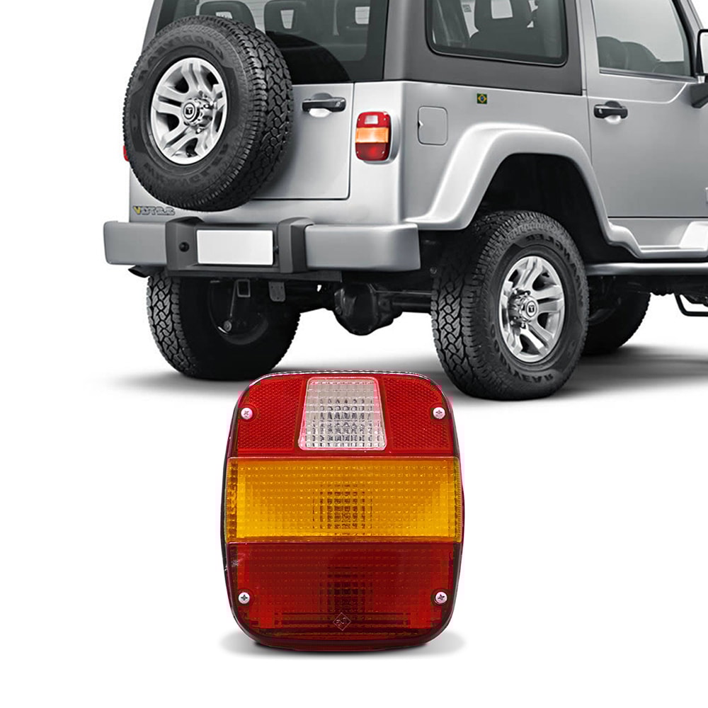 Lanterna Traseira Troller 1998 a 2008 Caminhão Vw Ford Cargo Tricolor ...
