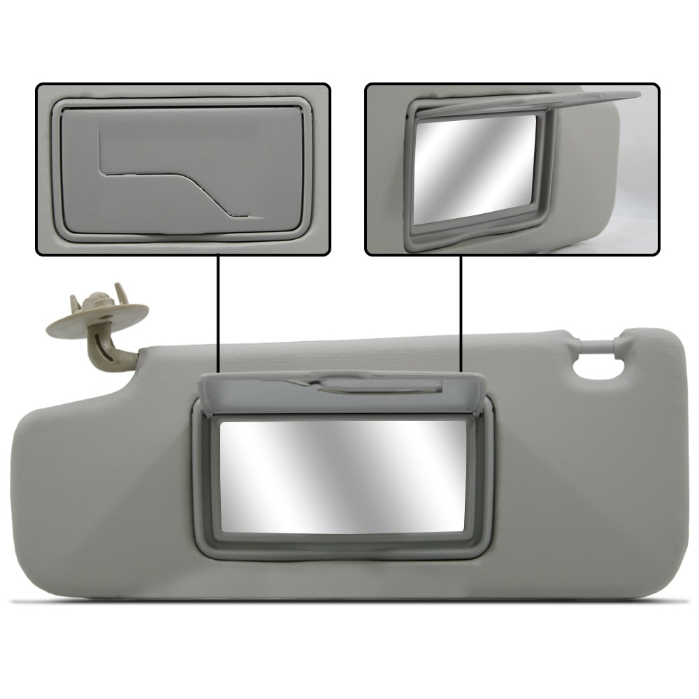 Quebra Sol Agile Cobalt Montana Onix Prisma Spin Sonic Cinza com Espelho Lado Esquerdo Motorista ...